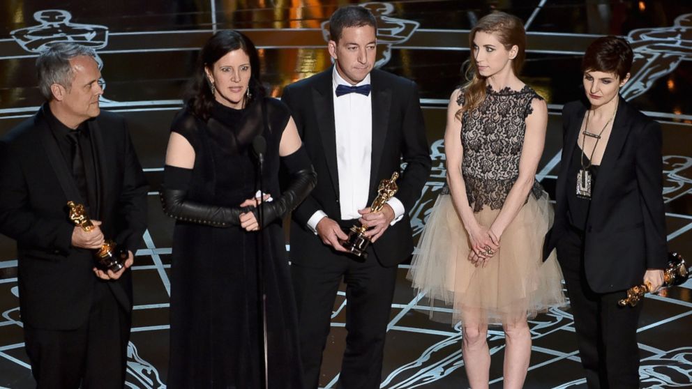 Oscars 2015 Edward Snowdens Girlfriend Makes An Appearance Abc News