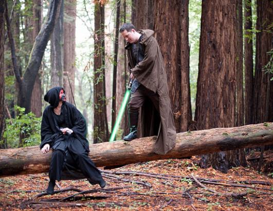 Star Wars Engagement Shoot Picture | Couple Dresses Up as a Sith and a ...