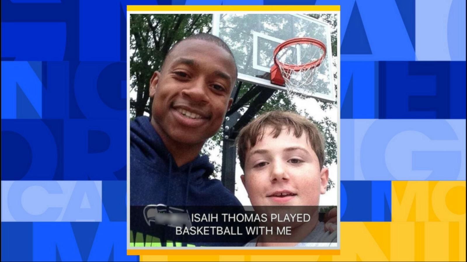 NBA Star Shoots Hoops With 14-Year-Old Playing Alone - Good Morning America
