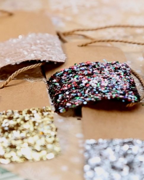 Glitter Gift Tags For Christmas