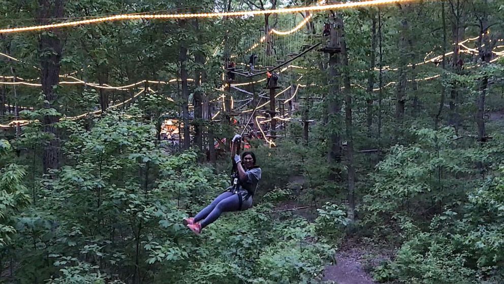 This glow-in-the-dark zip line course really ‘lit’ up our night - Good ...