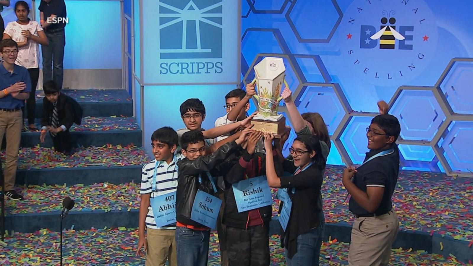 8 Winners Make History At 2019 Spelling Bee Good Morning America 8 Winners Make History At 2019 Spelling Bee Good Morning America