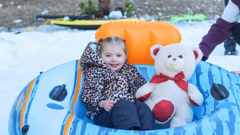 2-year-old missing half a heart gets surprise 'snow day' after missing ...