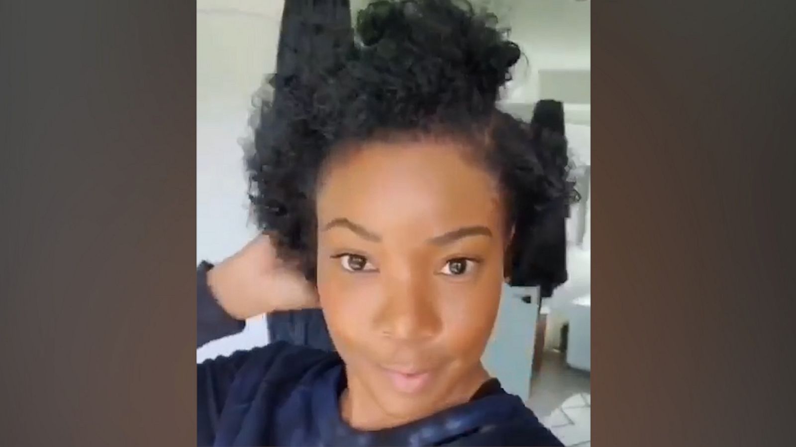 Gabrielle Union shows off her natural curls - Good Morning America