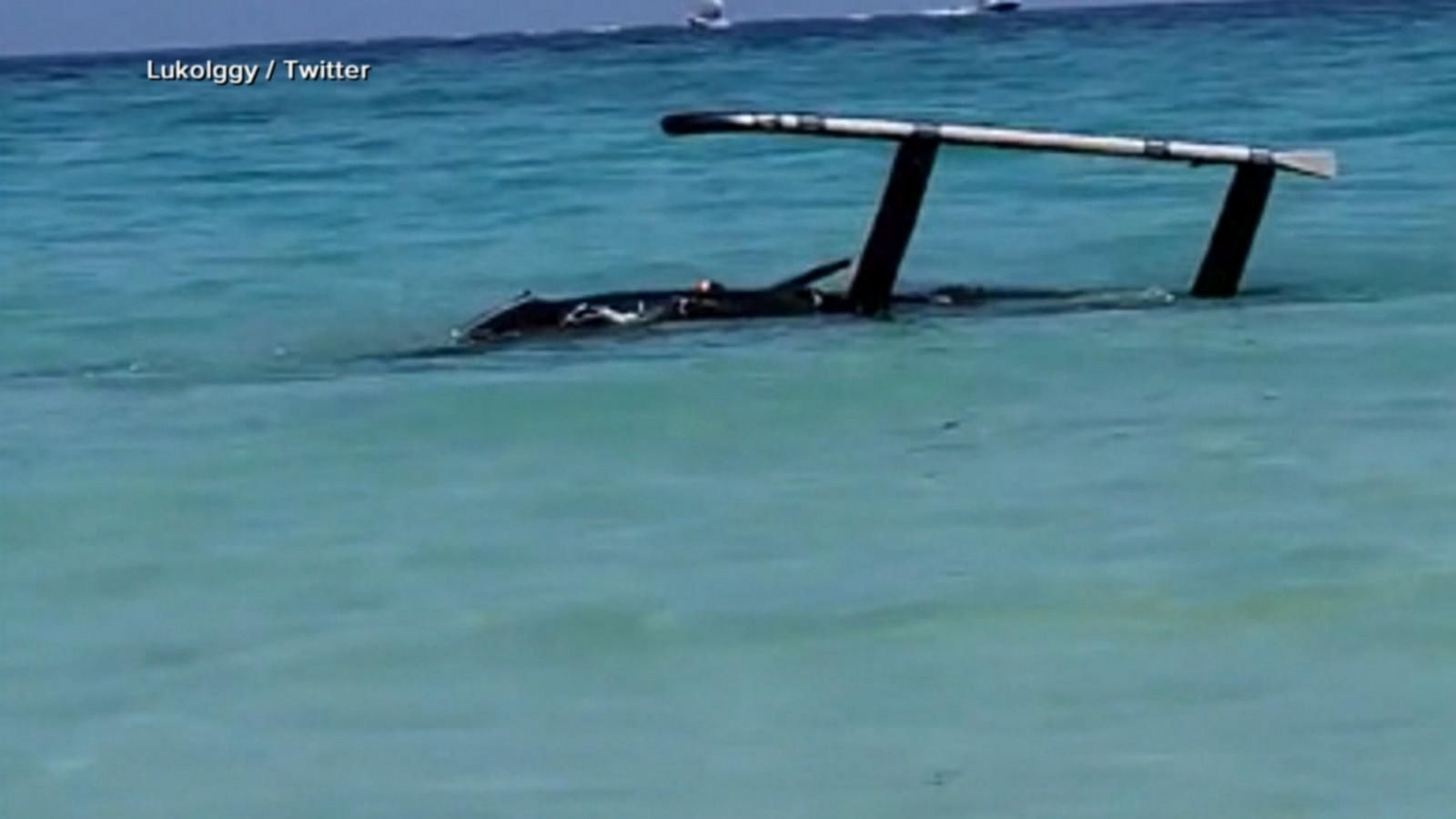 Chopper crashes into water near Miami Beach - Good Morning America