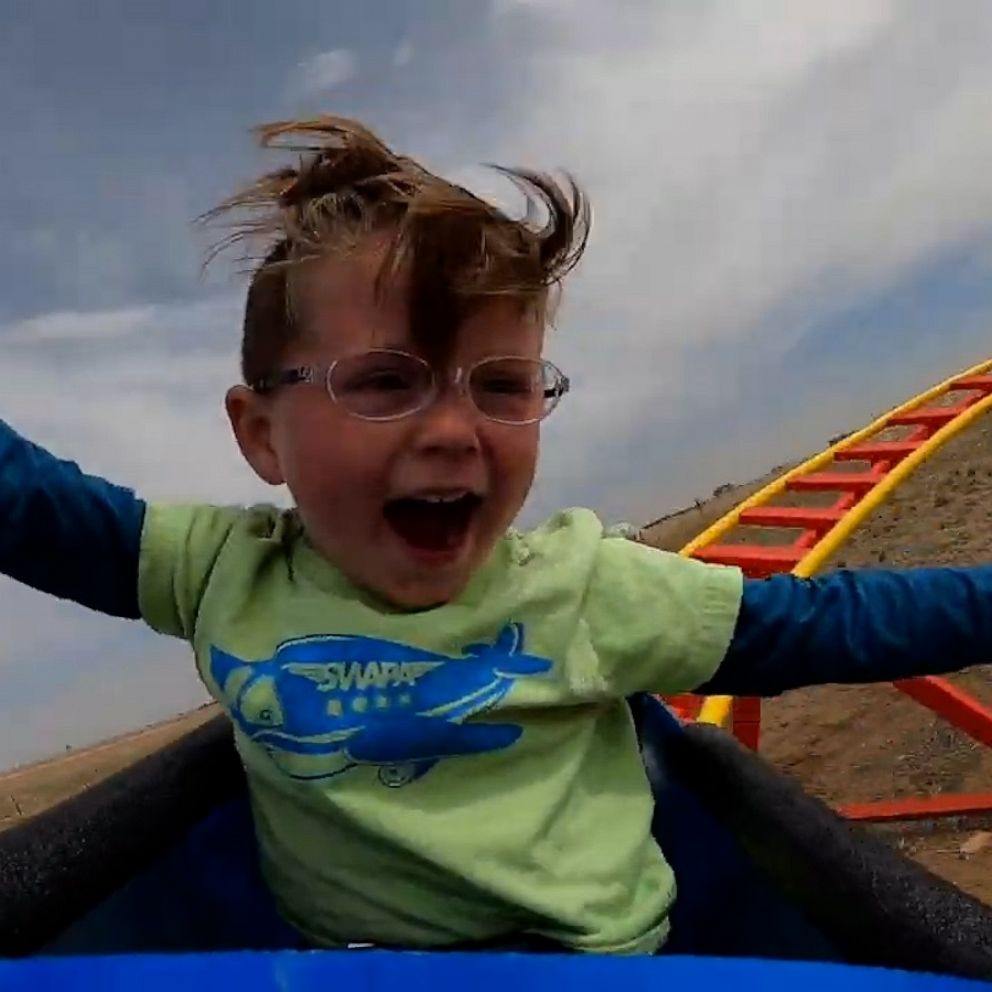 Video 3-year-old whose dad built him a rollercoaster is living his best ...
