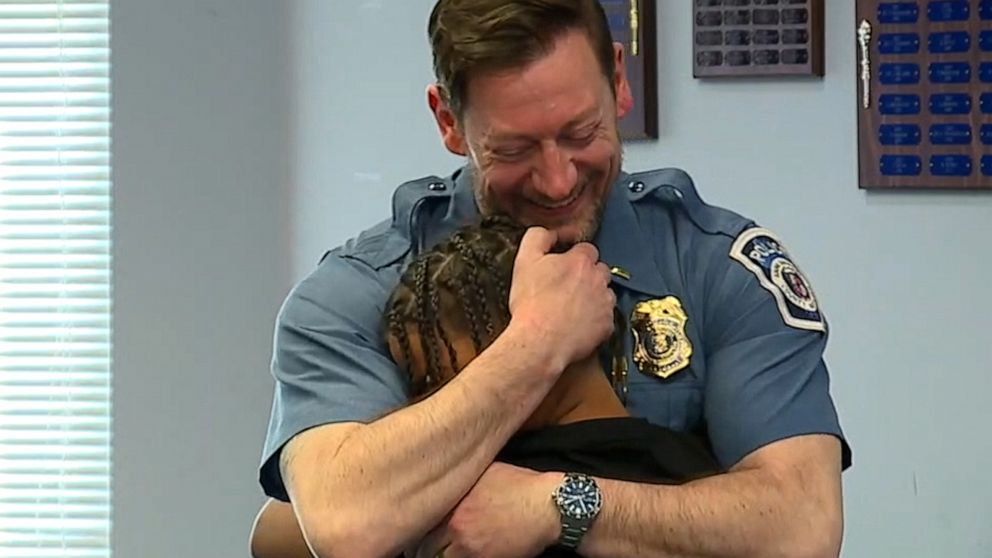 Officer reunites with boy he saved from drowning in 2011 | GMA