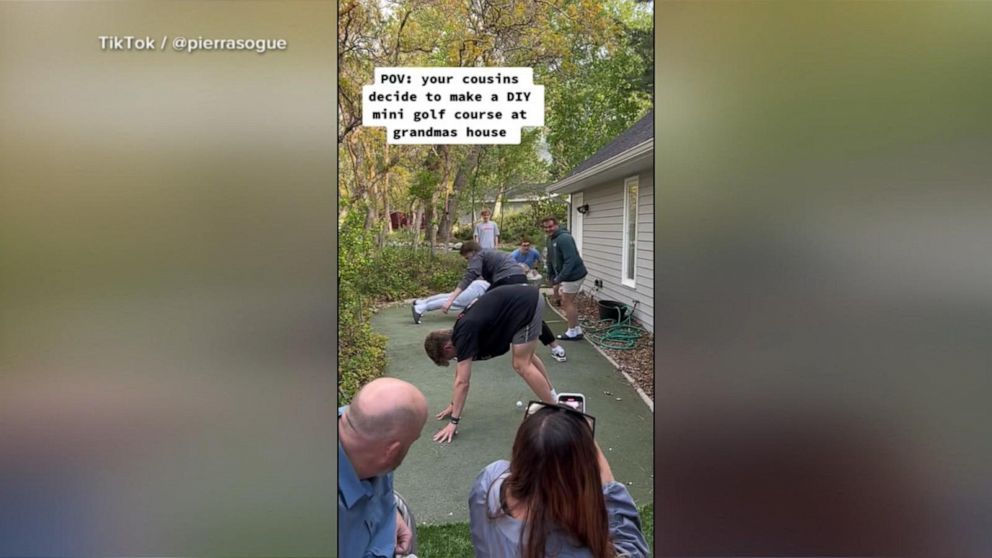 Family creates their own mini golf course | GMA