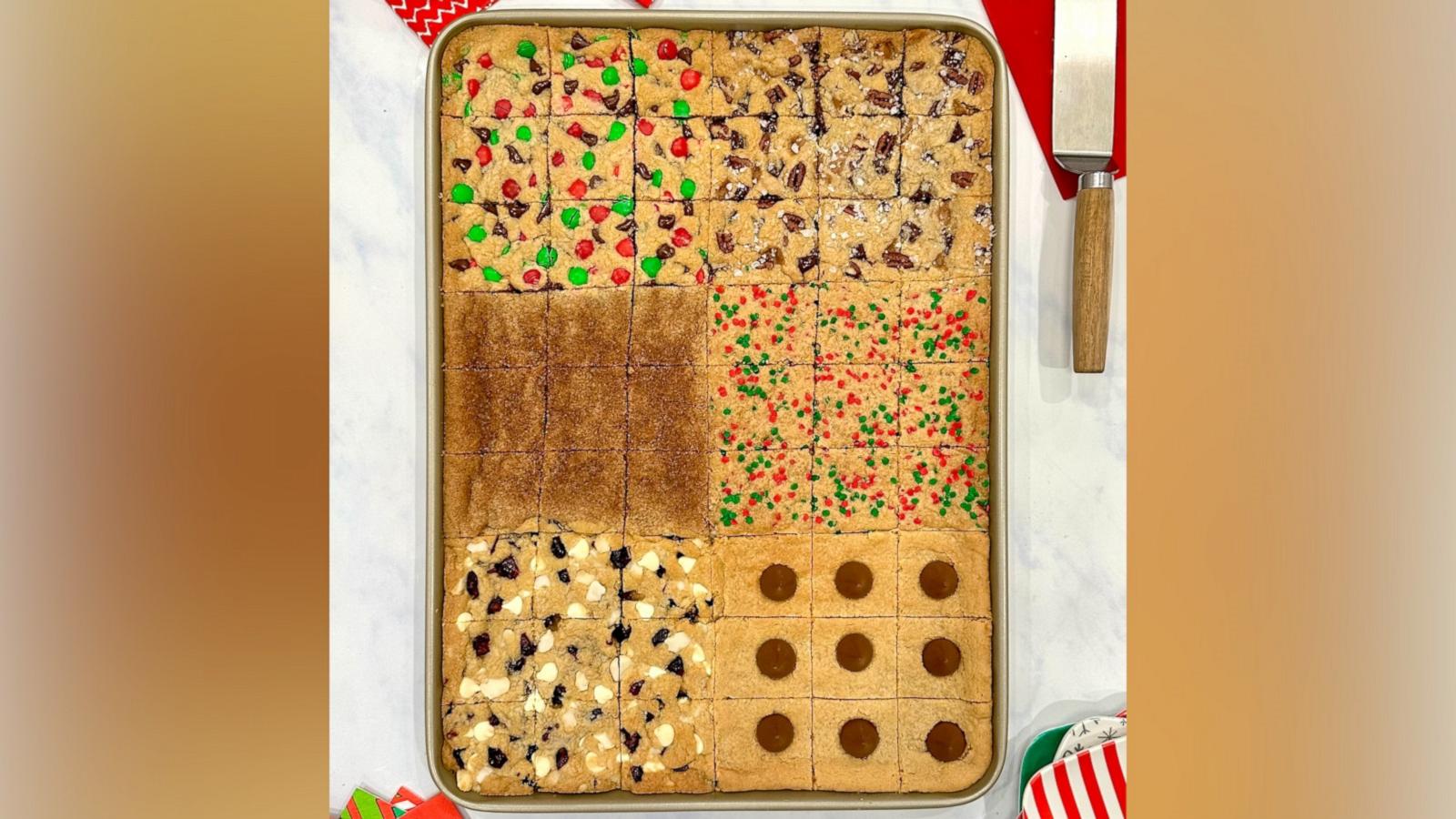 Use this sheet tray hack to make 6 different cookie bars at once - Good ...