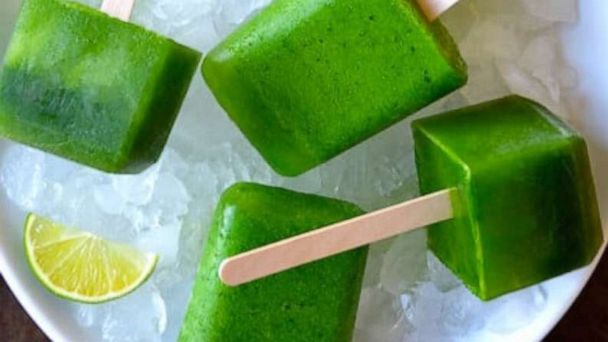 Save your greens with this frozen green smoothie popsicle recipe - Good ...