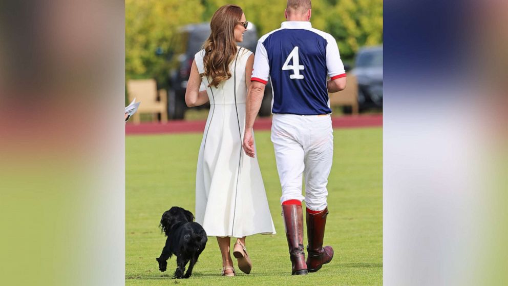 Prince William, Kate bring their dog Orla to polo match - ABC News
