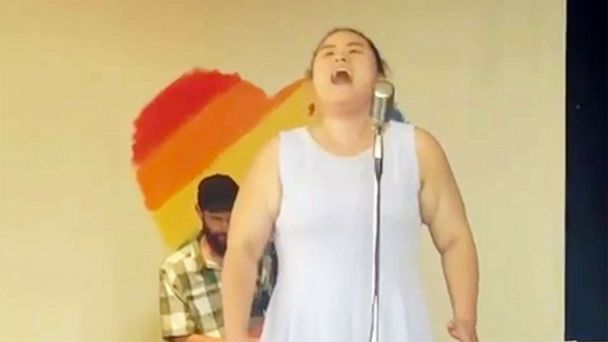 Blind woman with autism singing 'Part of Your World' for Pride Month ...