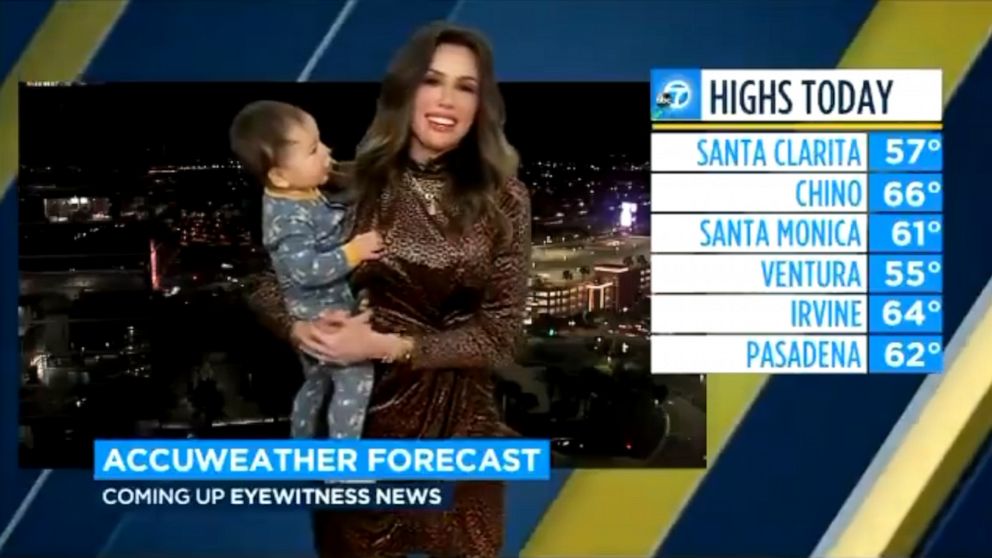 Meteorologist gets adorable 'interruption' from her toddler on live TV ...