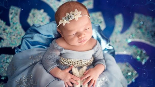 'Frozen' themed newborn photo shoot has us only thinking about warm ...
