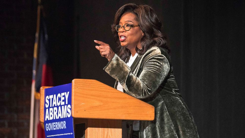 Oprah leads charge of celebrities canvassing and encouraging people to ...