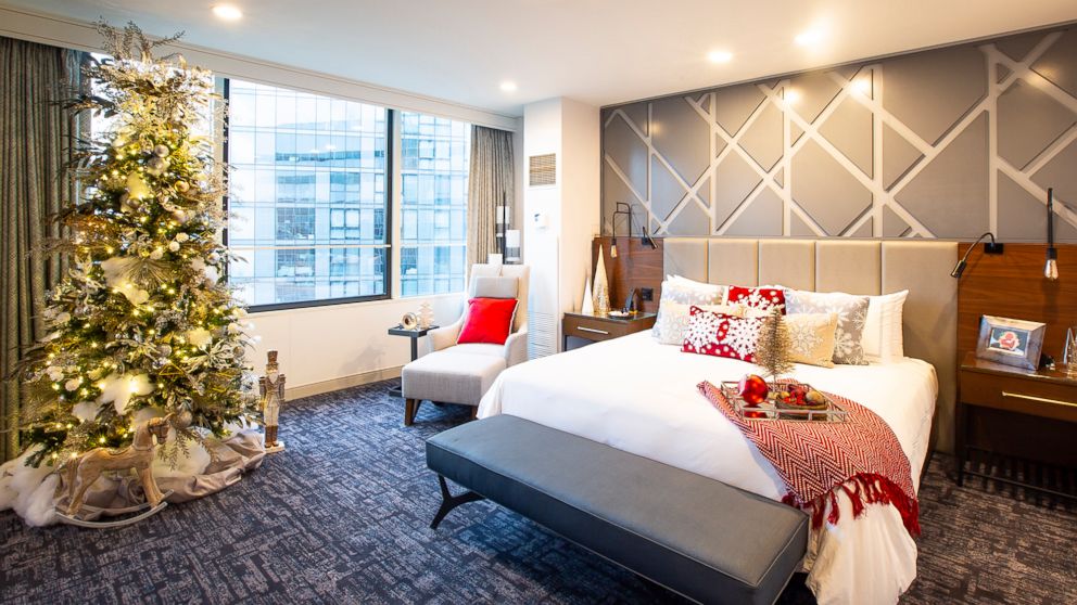 This Christmas-themed ho-ho-hotel suite is sugarplum dreams come true ...