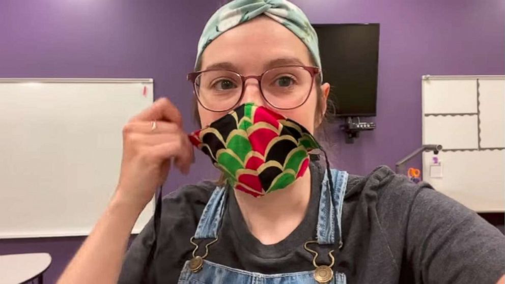 Teacher's emotional video shows attempt to set up a classroom amid ...