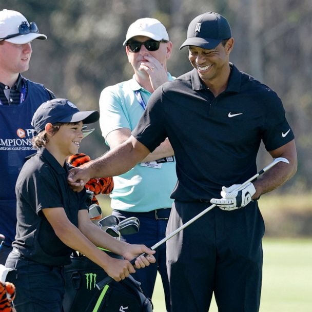 Tiger Woods Golf Som Barn Tiger Woods' Son, Charlie, Falters At U.S.