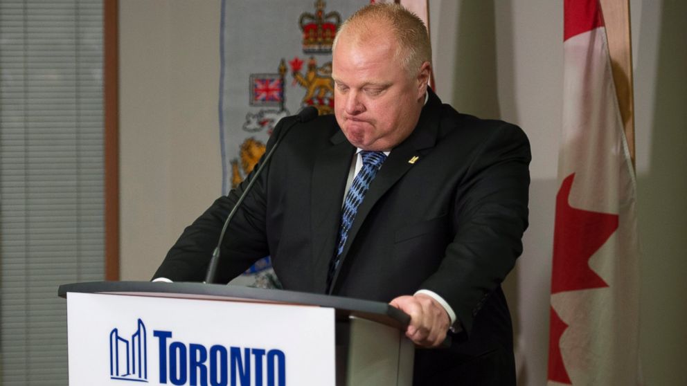 Rob Ford: 'I Am Ashamed, Embarrassed and Humiliated' - ABC News