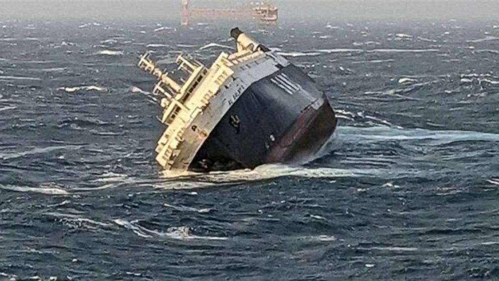Cargo Ship Sinking Cargo Ship Sinking