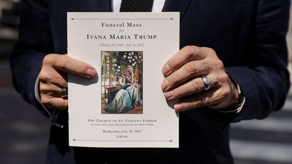 Ivana Trump funeral held Wednesday at NYC Catholic church - ABC News
