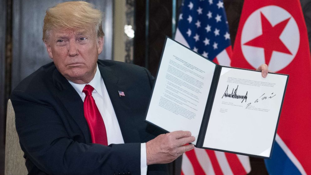 Read the full document signed by Donald Trump and Kim Jong Un - ABC News