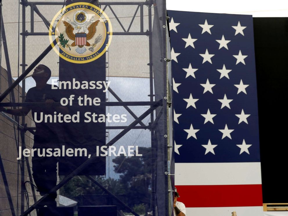 Us Embassy Opens In Jerusalem Amid Massive Protests By Palestinians In