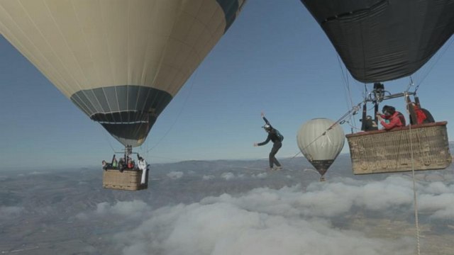 Video Flying Frenchies' Death-Defying Stunt: Julien's Walk, Side Angle ...