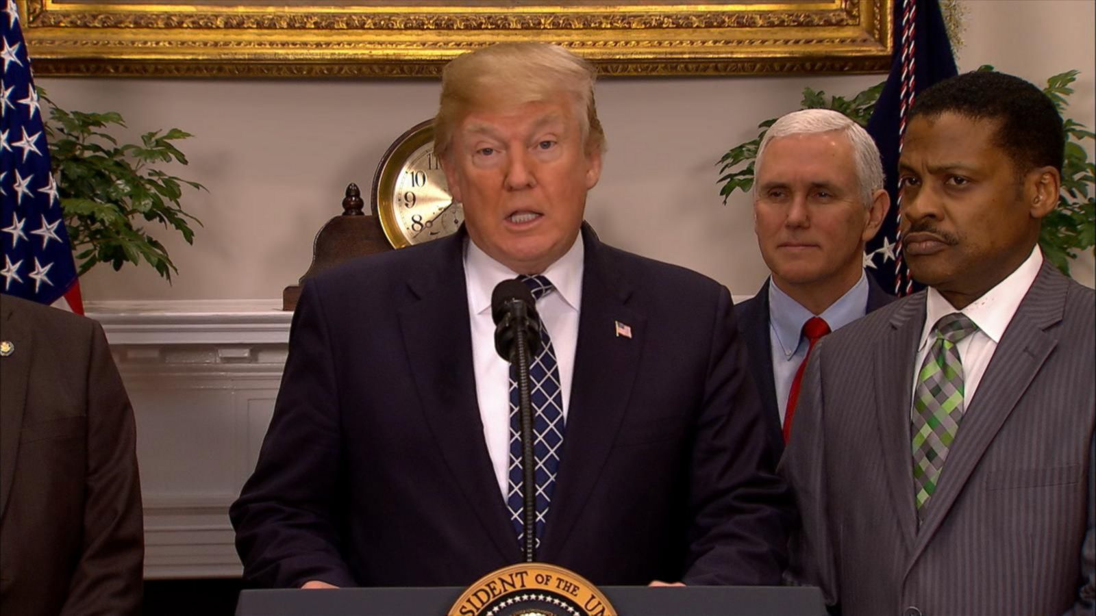 Trump ignores uproar over 's---hole' remarks as he honors Martin Luther ...