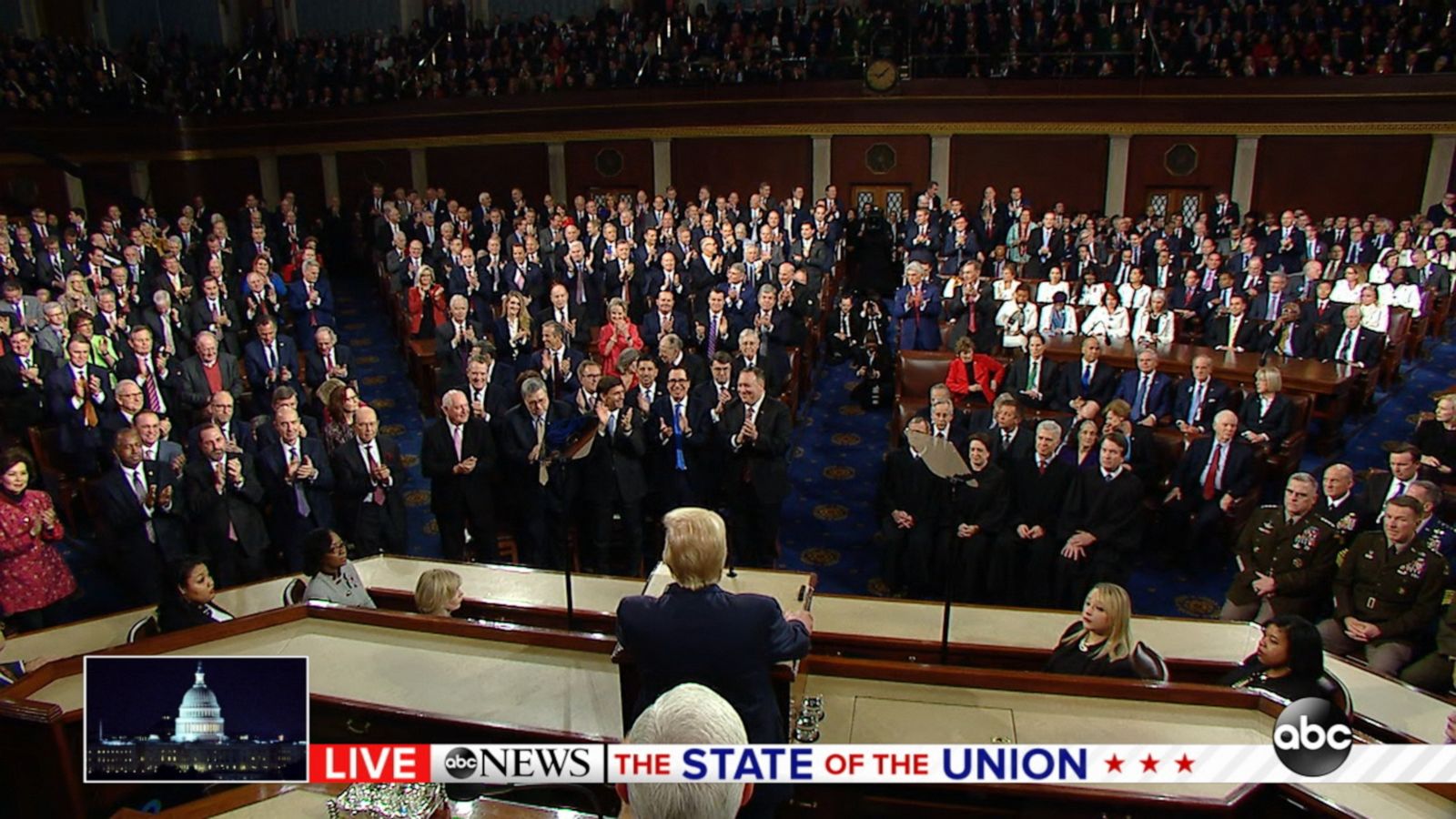 Who's applauding during the State of the Union - Good Morning America