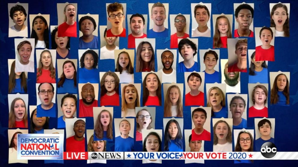 Choir sings 'The Star-Spangled Banner' at 2020 DNC | GMA