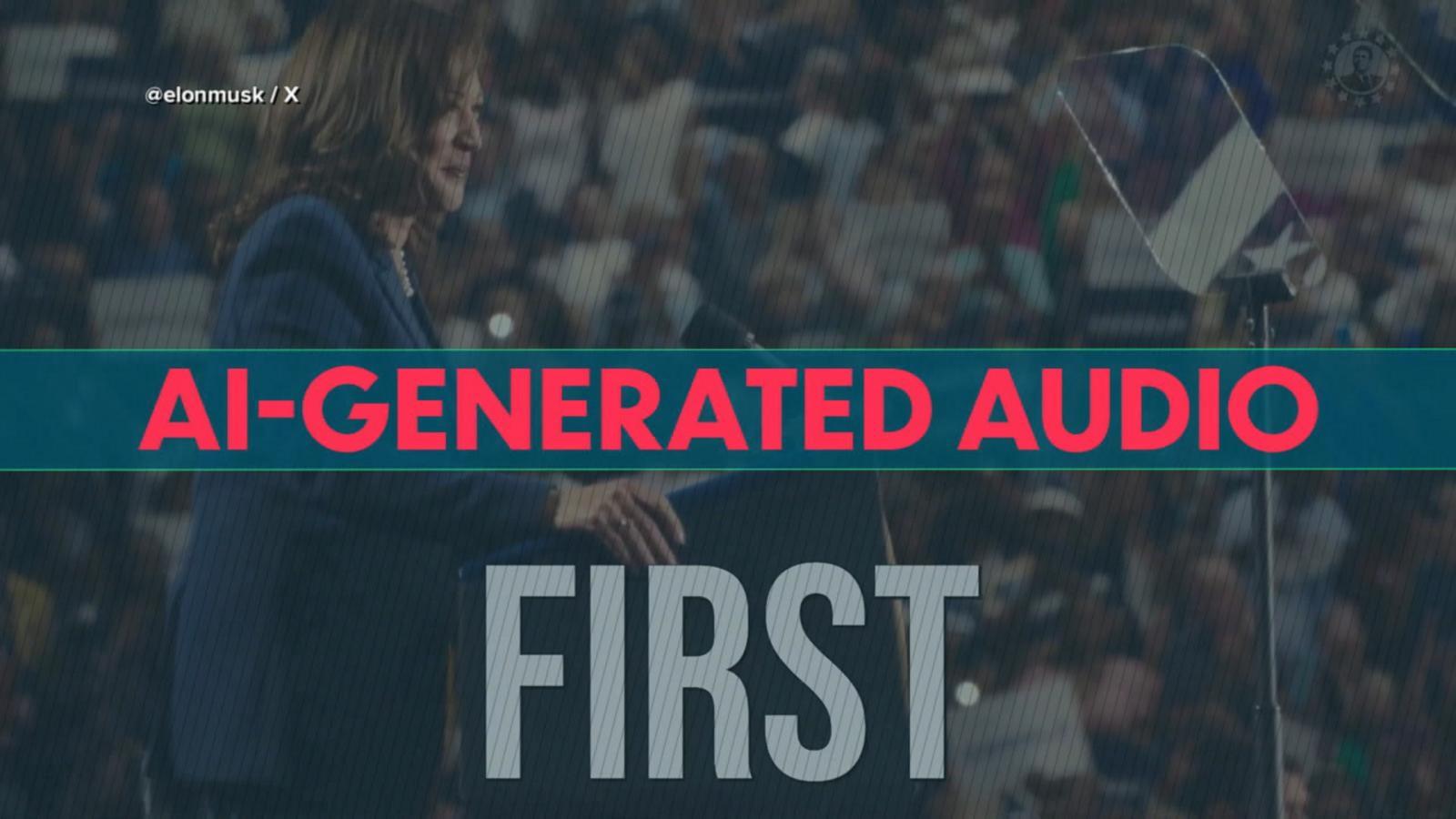 Elon Musk shares AI-altered Harris campaign ad - Good Morning America Elon Musk shares AI-altered Harris campaign ad - Good Morning America