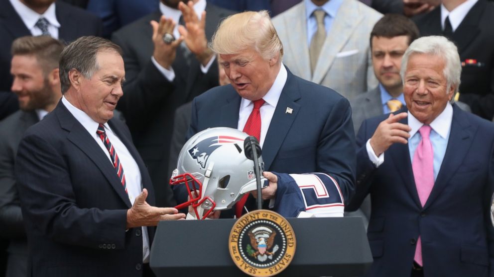 Trump welcomes Patriots -- even without Brady -- to the White House ...