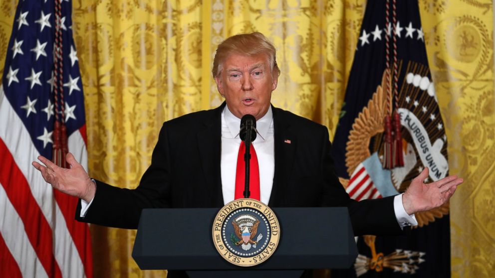 ANALYSIS: Trump revels in battle with press - ABC News
