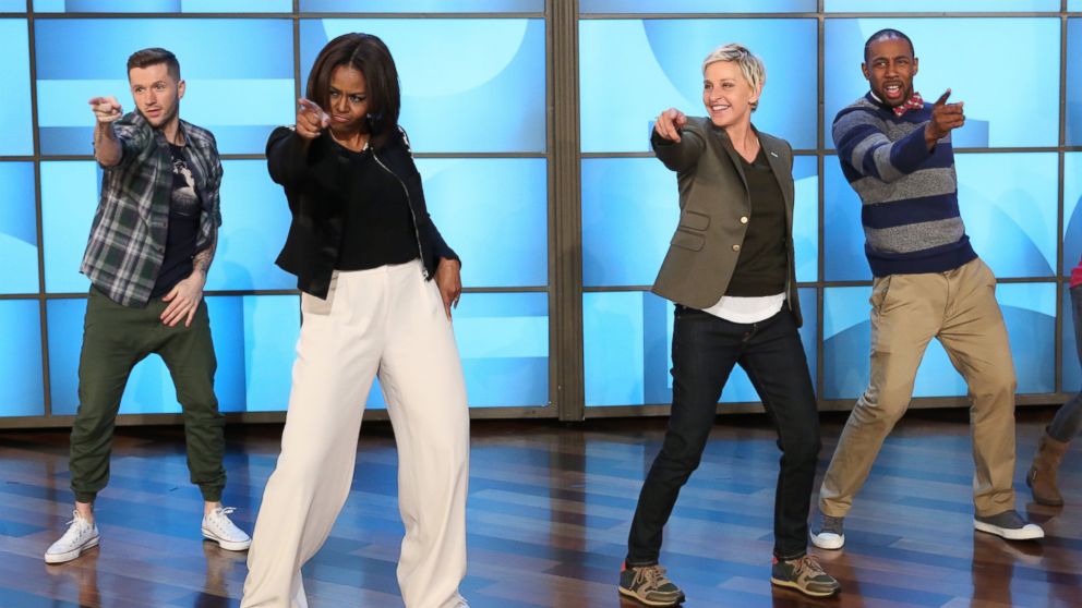 Michelle Obama, on 'Ellen DeGeneres Show,' Gets Funky - ABC News