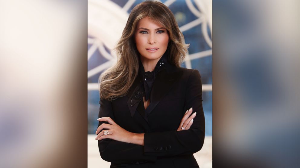 First lady Melania Trump's official photo revealed - ABC News