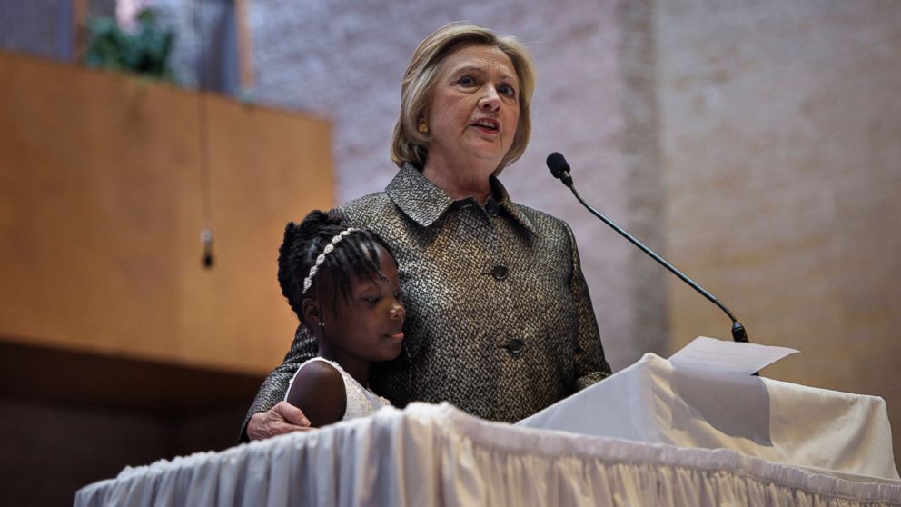 Clinton Says Her White Grandchildren Are Spared the Fearful Experiences ...