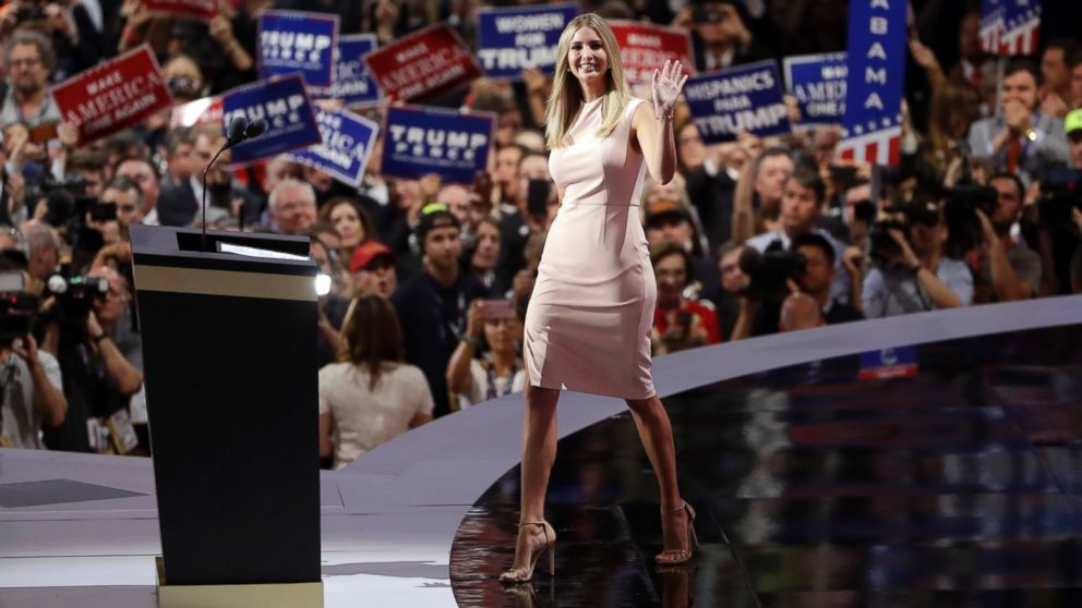 Ivanka Trump Wears $138 Dress She Designed to Introduce Donald Trump at ...