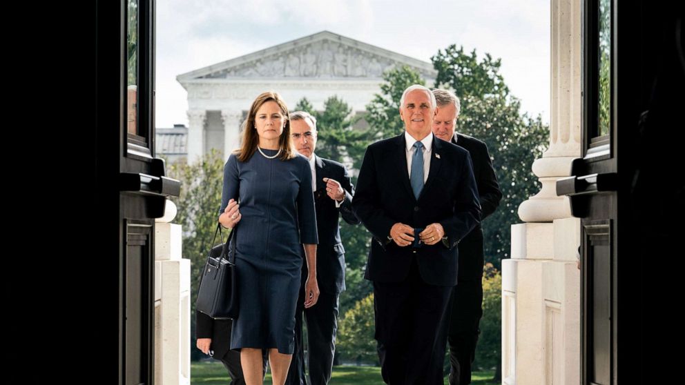 Supreme Court Nominee Amy Coney Barrett Meets With Gop Senators Abc News