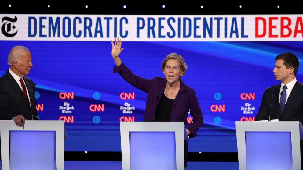 5 major moments Elizabeth Warren fended off attacks at 4th Democratic ...