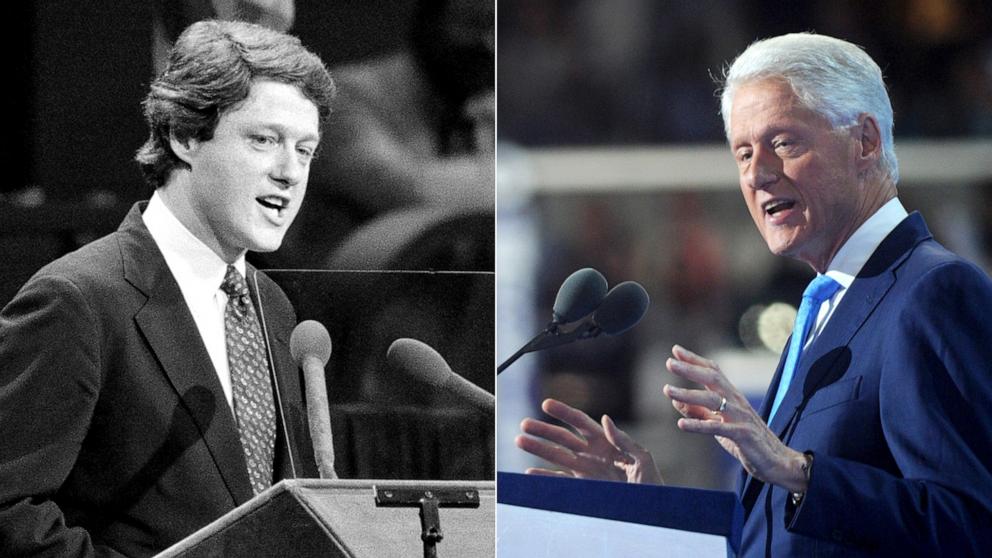 A look back at Bill Clinton's 4-decade history of making DNC speeches ...