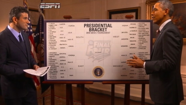 Video Obama's NCAA Bracket Puts Michigan State at No. 1 - ABC News