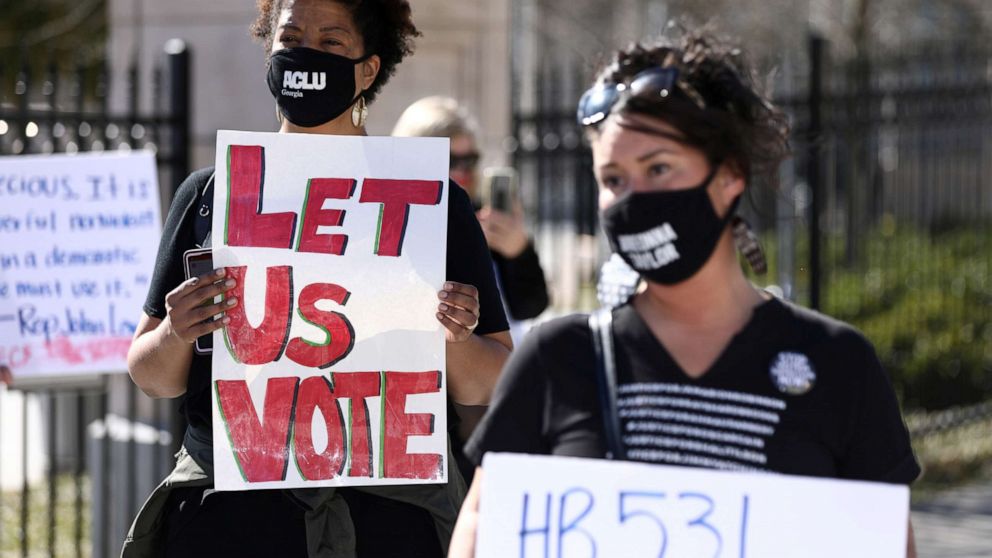 Georgias New Election Law Marks 1st Battle In Voting Rights War Abc News