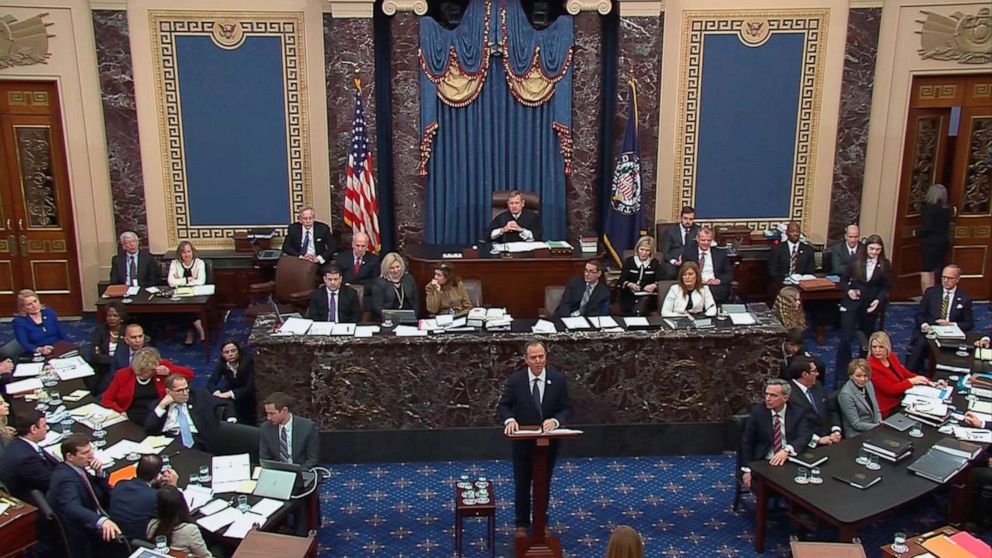 Senate impeachment trial: Democrats make their case against Trump - ABC ...