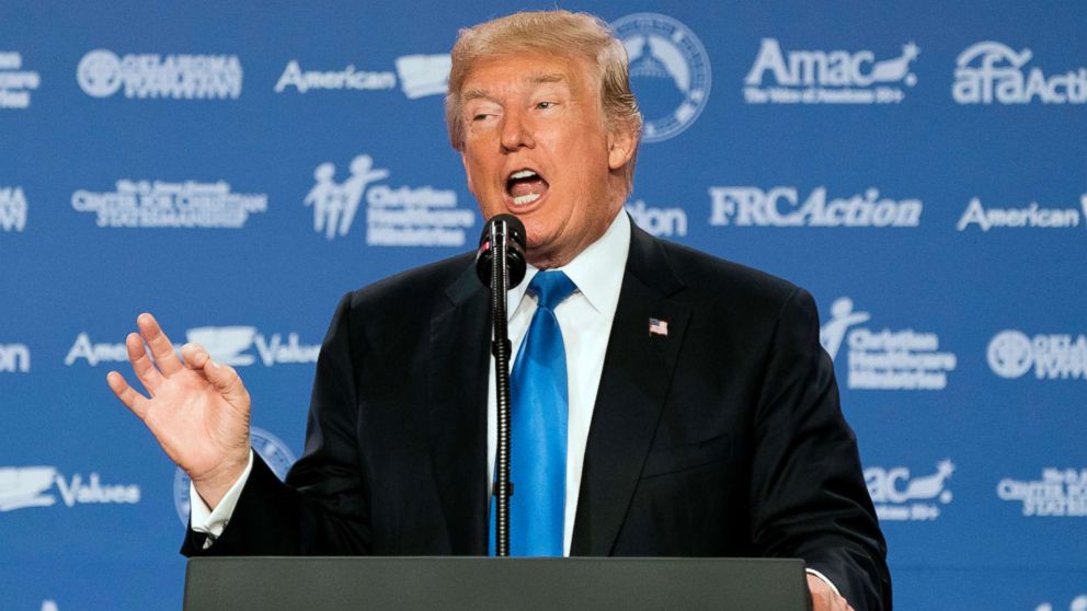 Trump touts First Amendment rights for religious groups - ABC News
