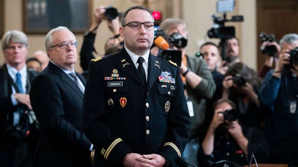 Trump amplifies attacks on White House official over impeachment ...