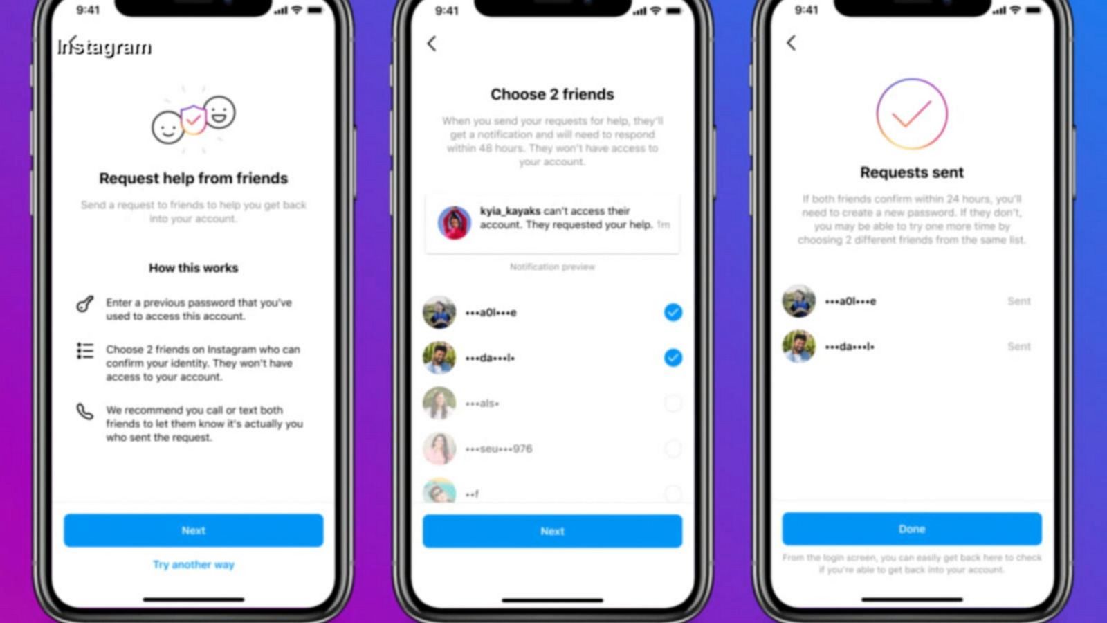 Instagram helps users recover a hacked account - Good Morning America