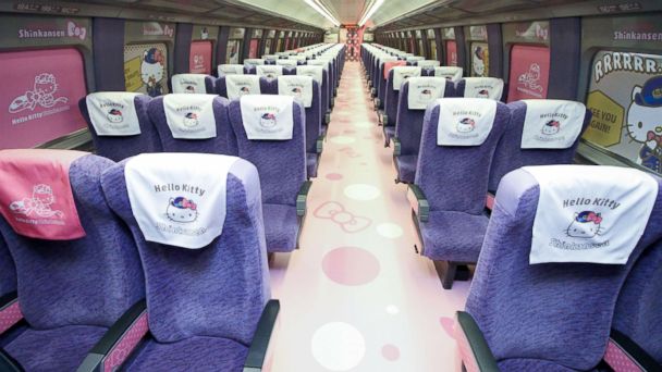 All aboard this adorable Hello Kitty bullet train departing from ...
