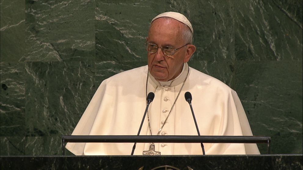Pope Francis Addresses United Nations Gma