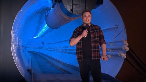 Video Elon Musk Opens A Tunnel To Help With La Traffic Abc News